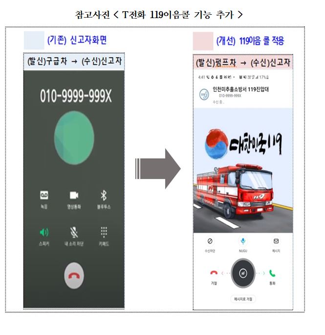 119출동정보를 신고자 스마트폰 화면으로…소방·SKT 민관협력으로 해결 - 대한경제