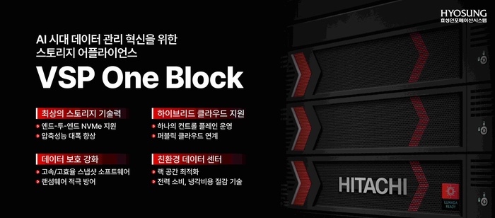 효성인포메이션시스템, 클라우드 환경 데이터 관리 돕는 ‘VSP One Block’ 출시 - 대한경제