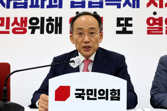 추경호 “野, 탄핵 중독증 깨어나야…직무대행 소추 불법행위” - 대한경제